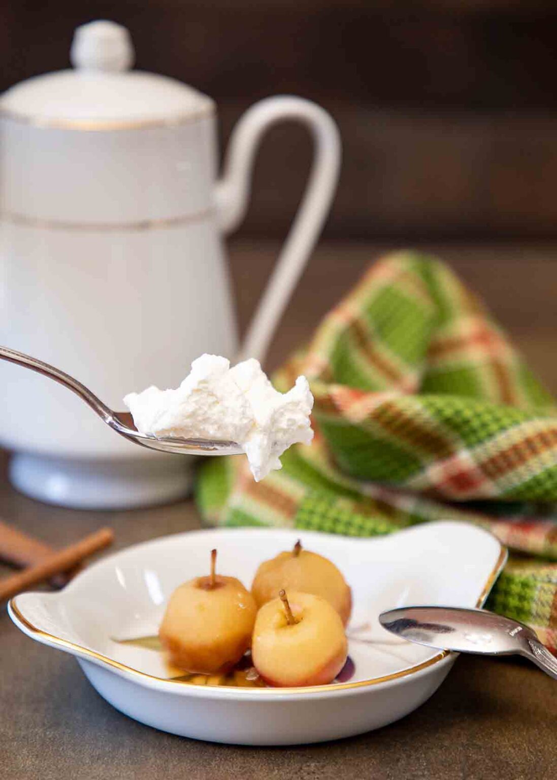 (Baked or) Cider Poached Apples – Art of Natural Living