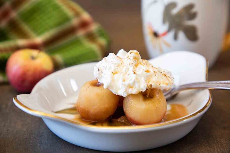 (Baked or) Cider Poached Apples – Art of Natural Living