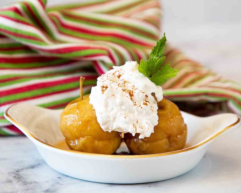 (Baked or) Cider Poached Apples – Art of Natural Living