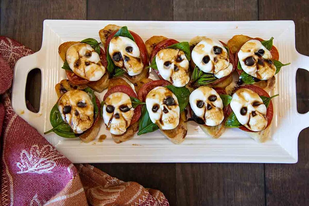 (Maybe) Halloween Caprese Crostini – Art of Natural Living