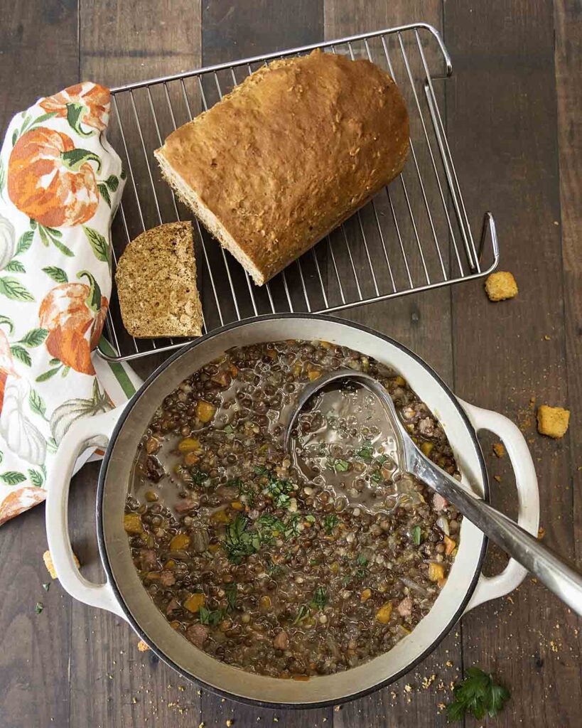 German Lentil Soup (No Hambone, No Problem) – Art of Natural Living